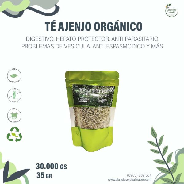 Té de Ajenjo Orgánico - Planeta Verde